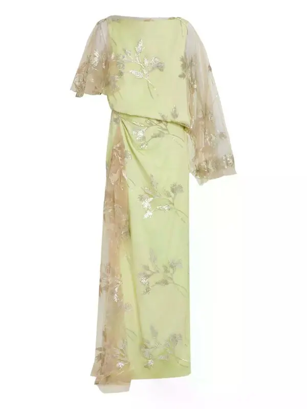 Erdem Short-sleeved Draped Dress