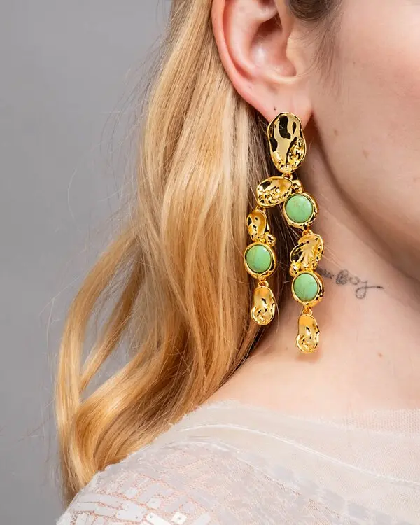 Alexis Bittar Brut Coin Chandelier Earrings - Mojave