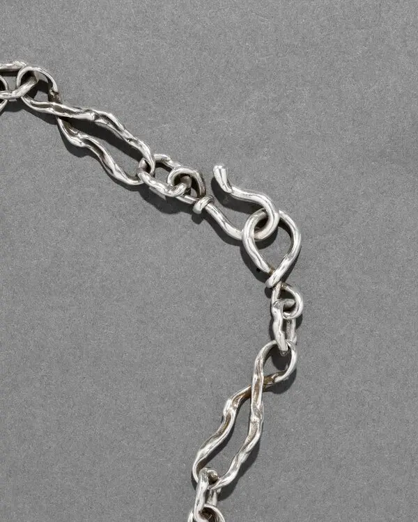 Alexis Bittar Brut Sterling Twisted Short Necklace