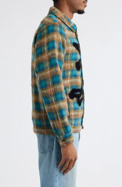 SANTO STUDIO Angel Plaid Flannel Shirt Jacket