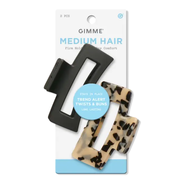 GIMME BEAUTY Rectangle Claw Clip - One-color