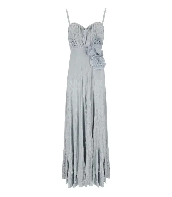 Elisabetta Franchi Red Carpet Lurex Jersey Dress In Light Blue - 47% Off |  Editorialist