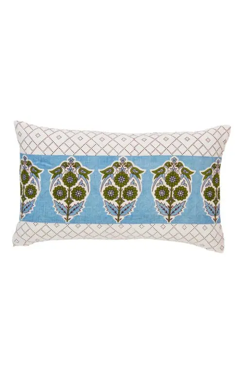 ALAMWAR Parakeets Blue/green Pillow Cover - Cornflower Blue/moss Green