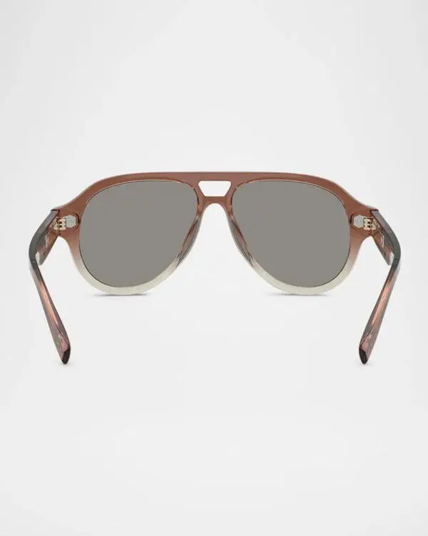 Brunello Cucinelli Acetate Aviator Sunglasses