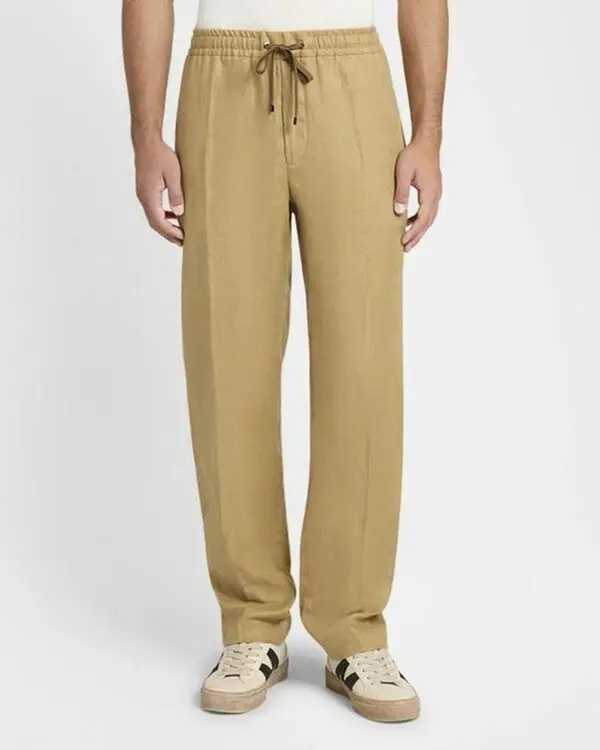 Moncler Twill Linen Trousers