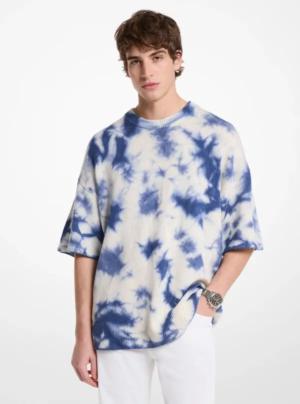 Michael Kors Tie Dye Wool And Cashmere Sweater