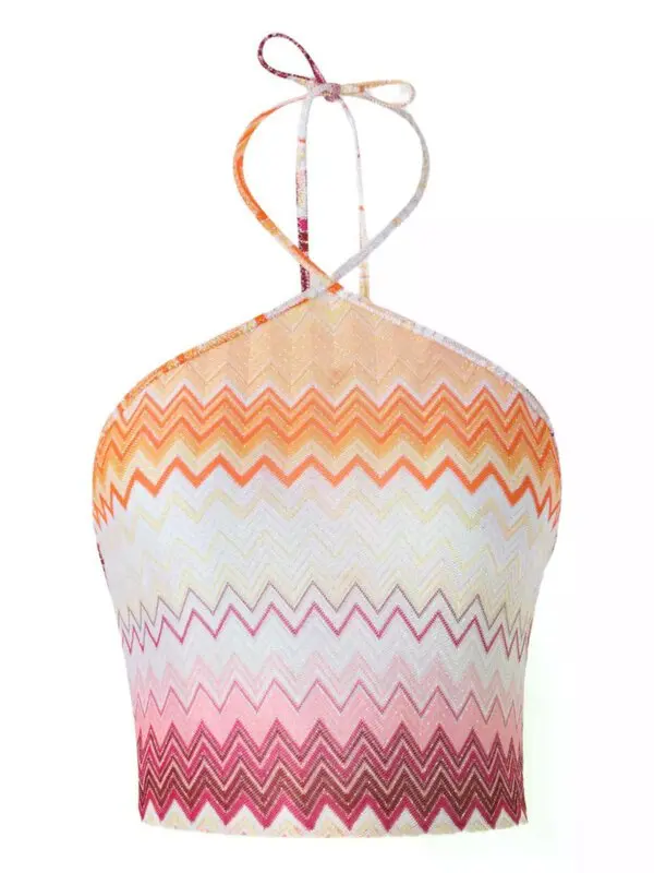 Missoni Zigzag-knit Halterneck Top