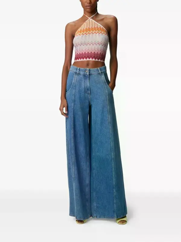 Missoni Zigzag-knit Halterneck Top