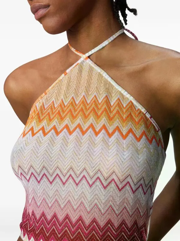 Missoni Zigzag-knit Halterneck Top