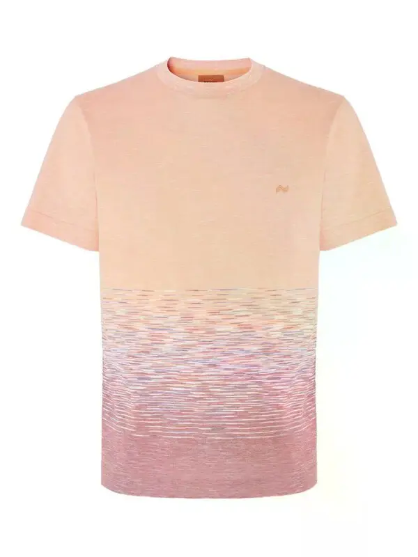 Missoni Intarsia-knit T-shirt - Orange