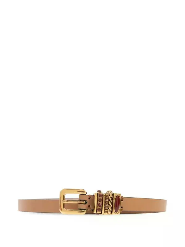 Etro Leather Belt - Brown