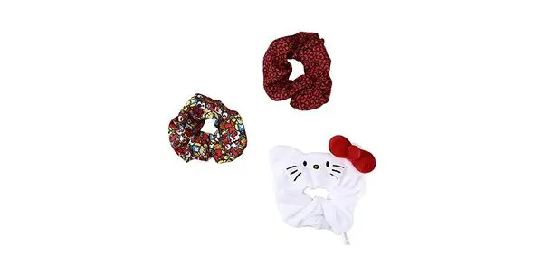 HELLO KITTY Sanrio 3-pack Of Scrunchies