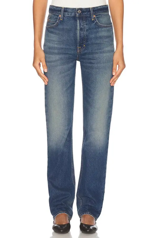 GRLFRND Walker Mid-rise Slim Jeans