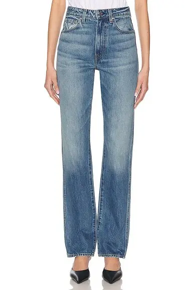 GRLFRND Sara Super High Rise Straight Jeans