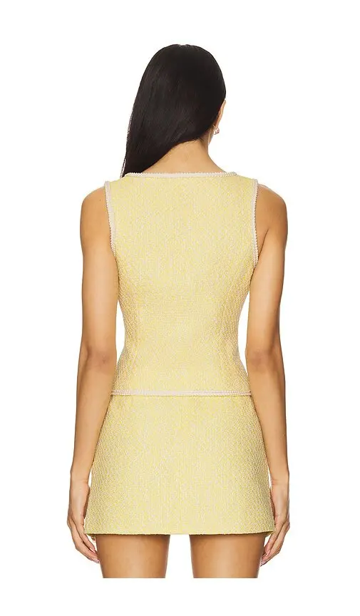Amanda Uprichard Caligari Vest - Yellow