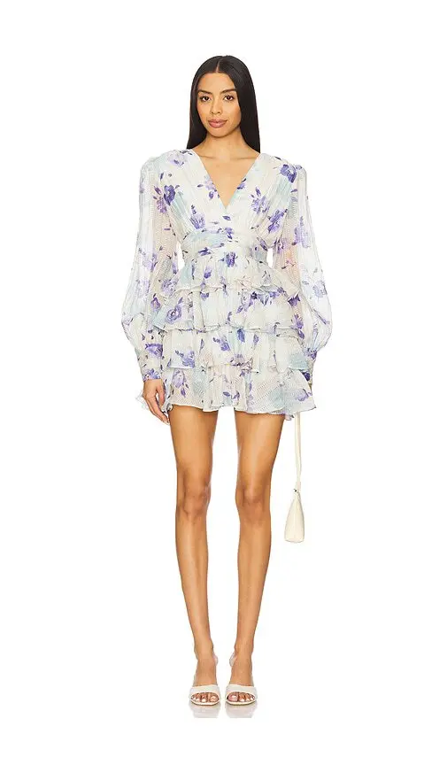 Line & Dot Fleur Mini Tiered Dress - Lavender
