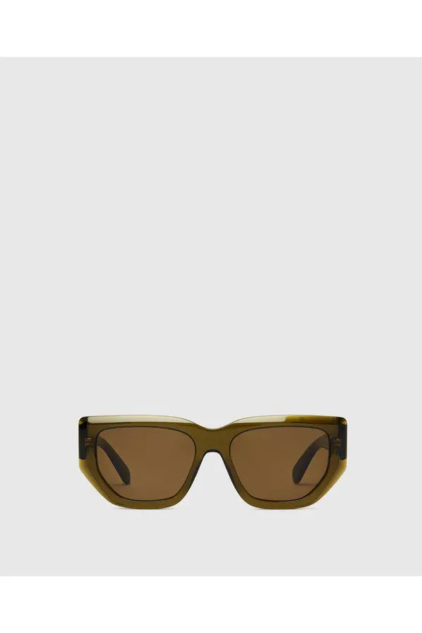 Stella McCartney Logo Cat-eye Sunglasses - Green