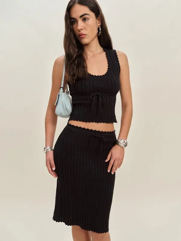REFORMATION Erin Cotton Sweater Set