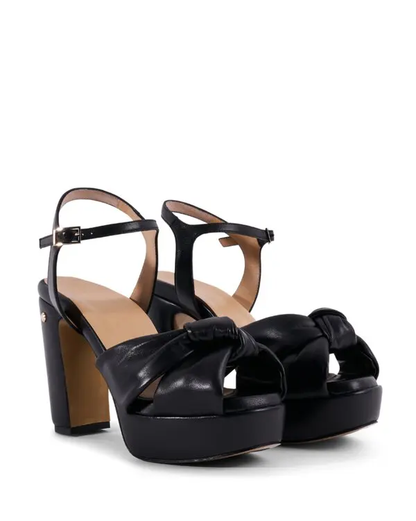 STINAA.J Julie Orthopedic Platform Sandals - Black