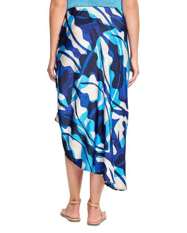 NIC+ZOE Printed Side Ruched Skirt