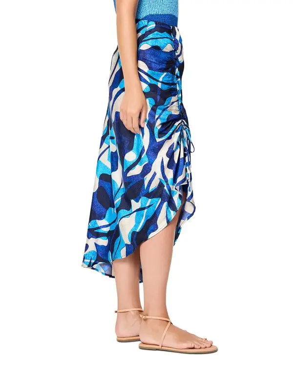 NIC+ZOE Printed Side Ruched Skirt