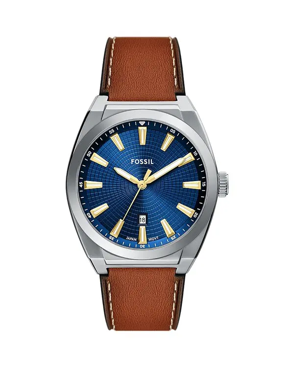 Fossil Everett Watch, 42mm - Blue/brown