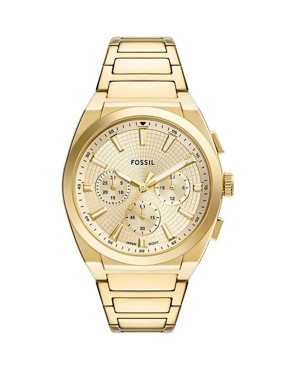 Fossil Everett Chronograph Watch - Gold/gold