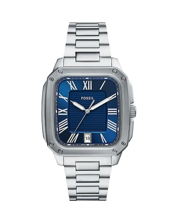 Fossil Crosby 30mm X 42mm Watch - Blue/silver