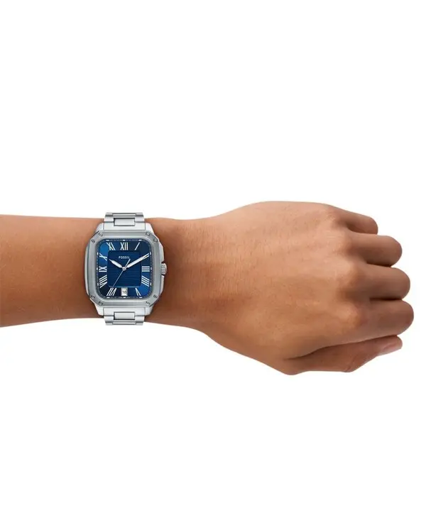 Fossil Crosby 30mm X 42mm Watch - Blue/silver