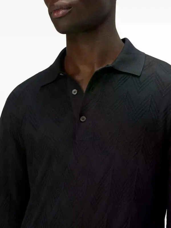 Missoni Zigzag-woven Polo Shirt