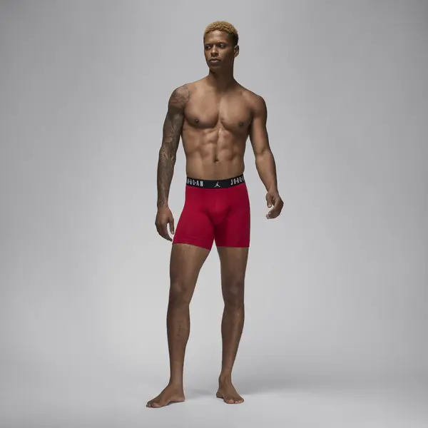 JORDAN Flight Cotton Core Boxer Briefs - Red