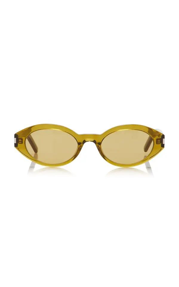 Saint Laurent Cat-eye Acetate Sunglasses - Green