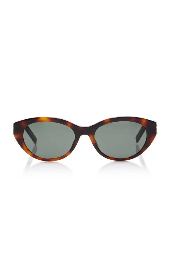 Saint Laurent Round-frame Tortoiseshell Sunglasses - Brown