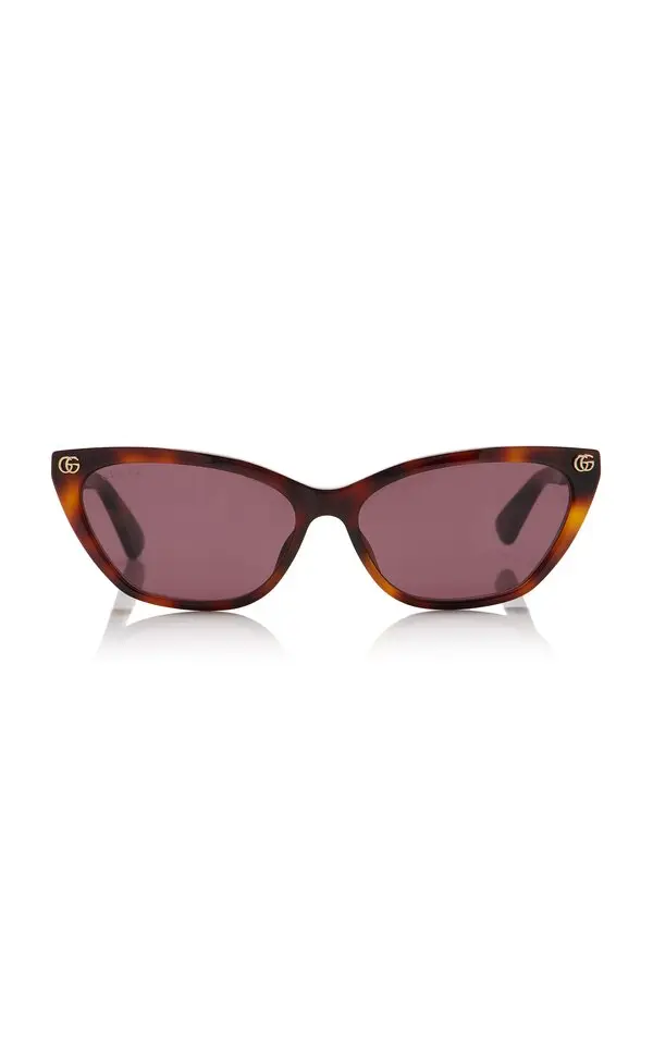 Gucci Cat-eye Acetate Sunglasses - Brown
