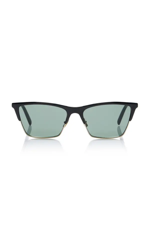 Saint Laurent Square-frame Acetate Sunglasses - Green