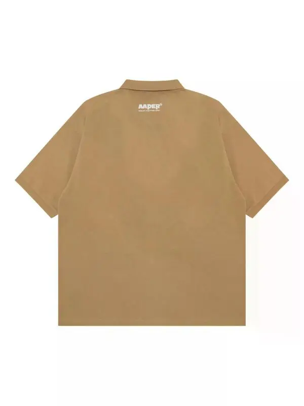 AAPE BY *A BATHING APE Cotton Polo Shirt - Neutrals