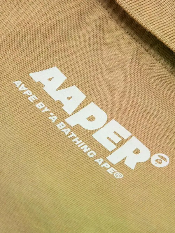 AAPE BY *A BATHING APE Cotton Polo Shirt - Neutrals
