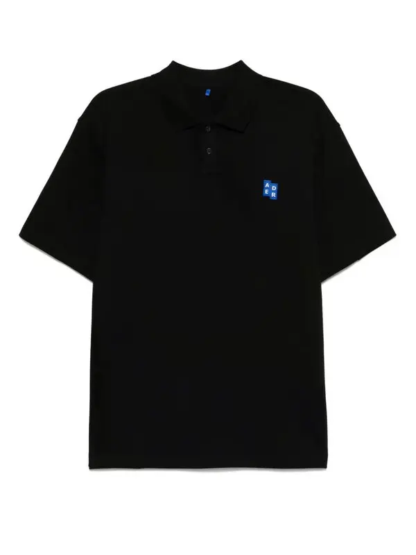 ADER ERROR Trs Tag Polo Top - Black