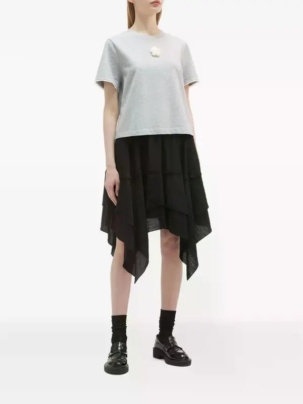 B+AB Asymmetric Layered Skirt