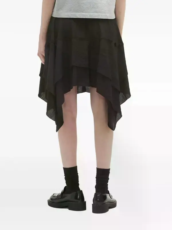 B+AB Asymmetric Layered Skirt