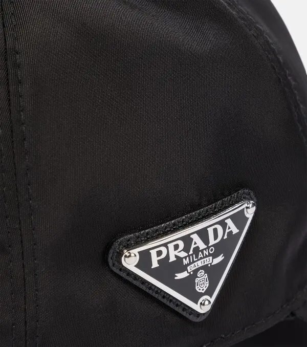 Prada Nylon Baseball Cap - Black