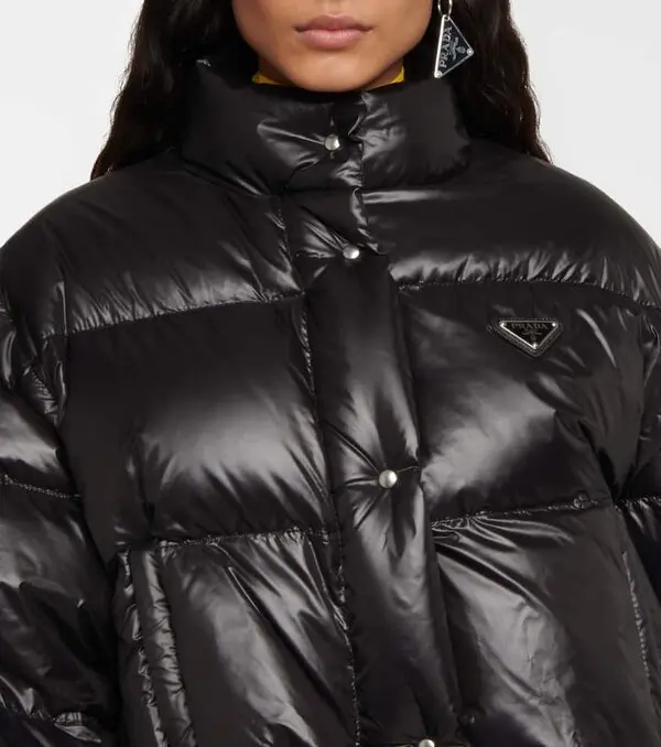 Prada Re-nylon Cropped Down Jacket