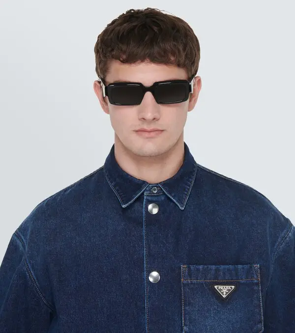 Prada Symbole Rectangular Sunglasses