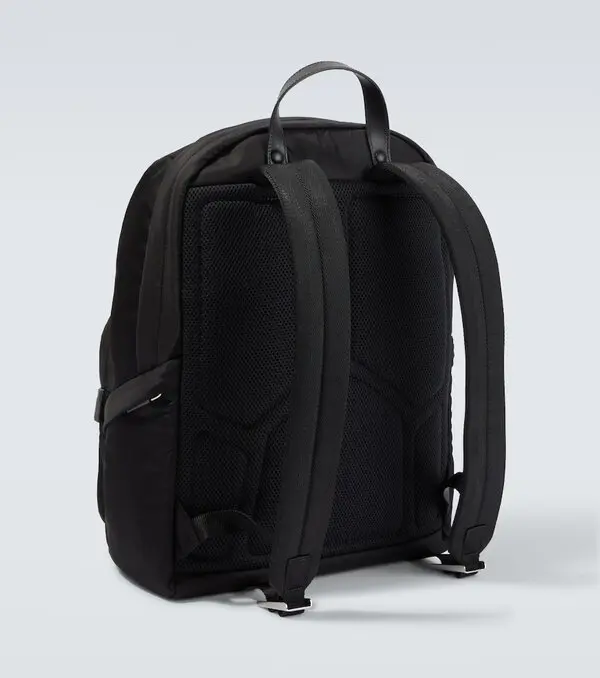 Prada Re-nylon Logo Backpack - Black