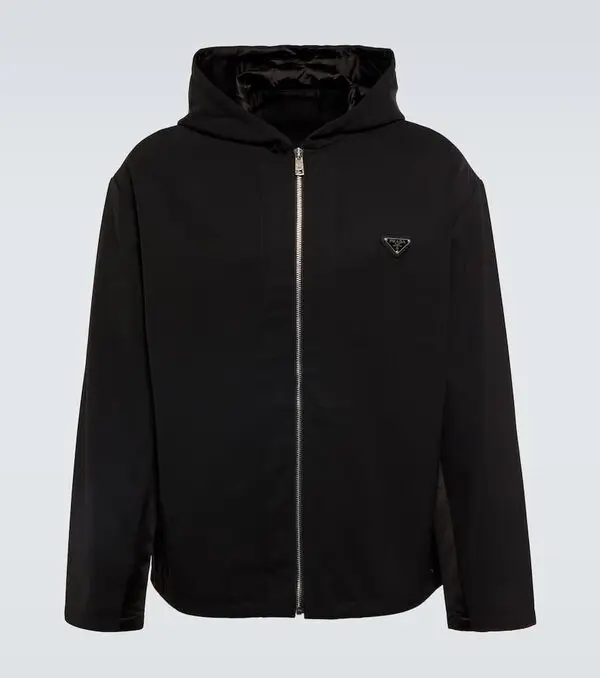 Prada Hooded Virgin Wool Jacket