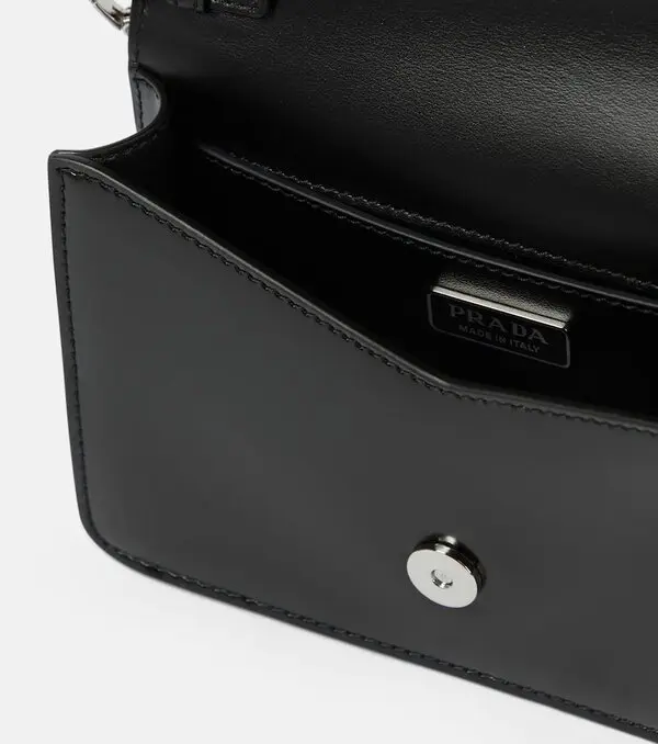 Prada Leather Crossbody Bag - Black