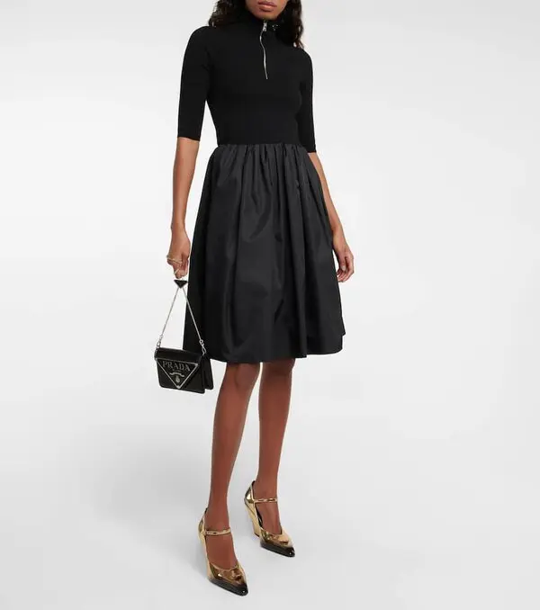 Prada Leather Crossbody Bag - Black