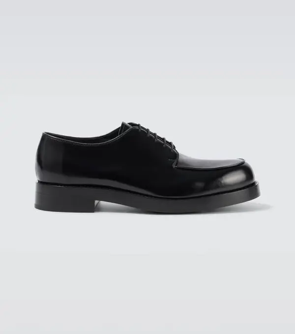 Prada Brushed Leather Derby Shoes