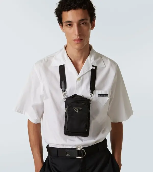 Prada Re-nylon Phone Case - Black