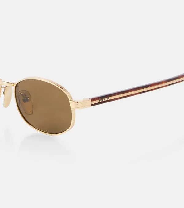 Prada Iconic Plaque Round Sunglasses